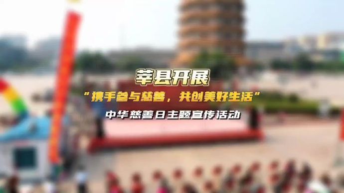 果然视频|莘县开展"中华慈善日"主题宣传活动