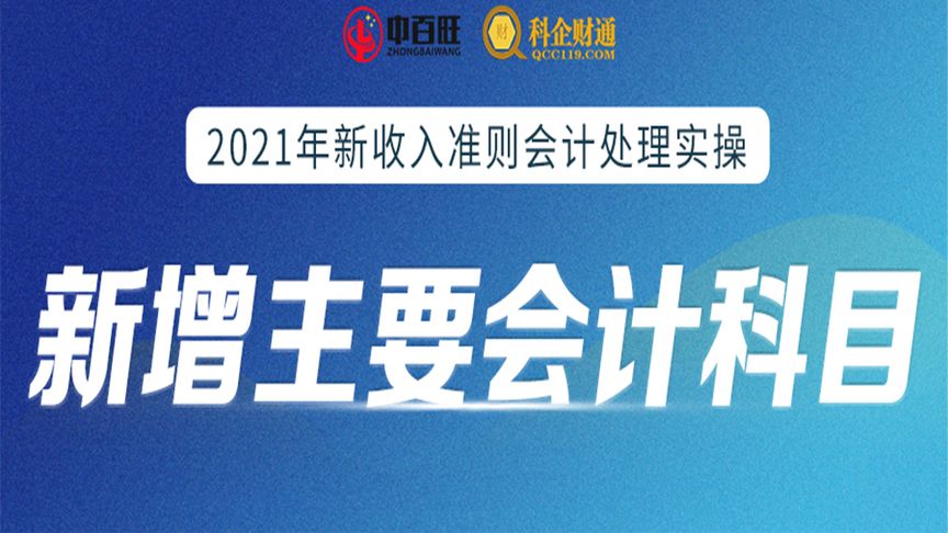 新增主要会计科目