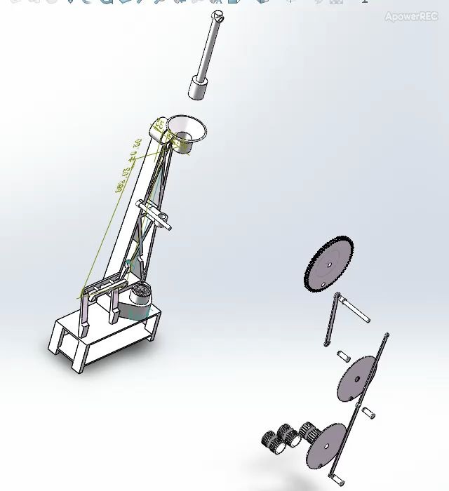 多功能面条成型机械爆炸视图动画