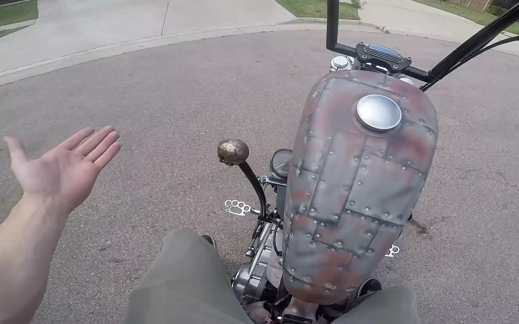 科普演示 / 改装手档的摩托车,如何换档?