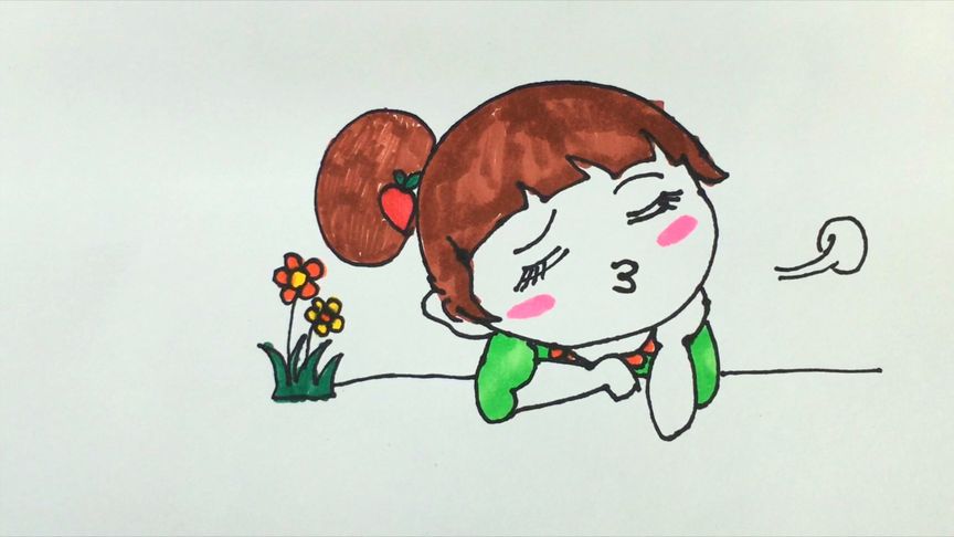 美术绘画教程,动漫卡通画教你如何画可爱的小萝莉,简单一看就会