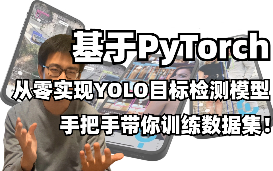 基于PyTorch从零实现YOLO目标检测系列算法,迪哥手把手带你做实战,...