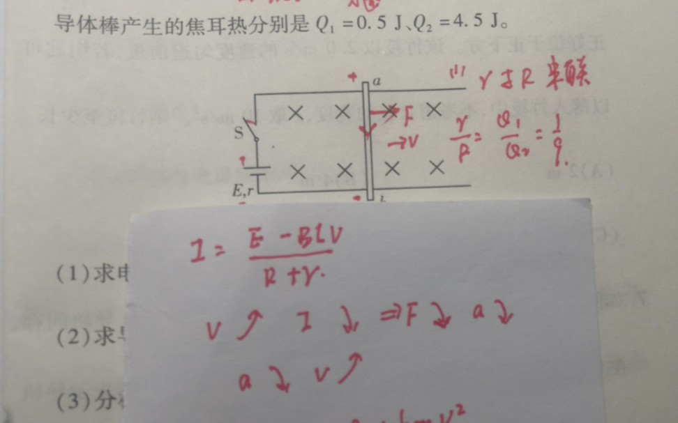 高三物理复习好题欣赏电磁感应的单杆+电源模型2021042601