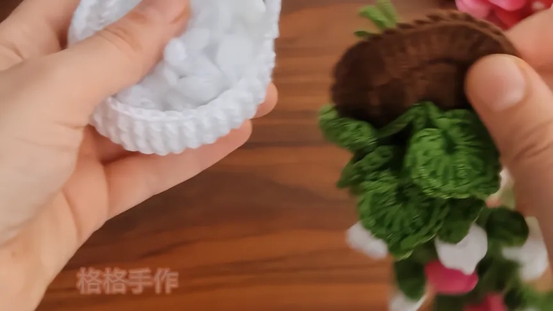 花篮藤蔓编织教程,简单易学好看