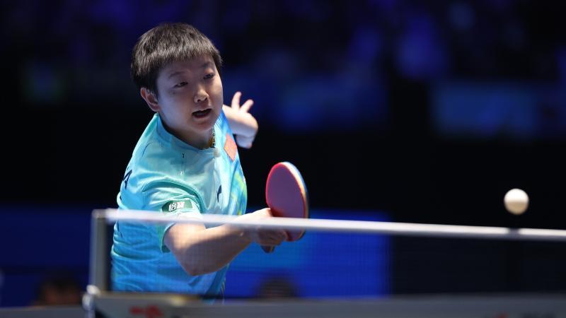 [乒乓球]国乒众将结束赛前适应场地训练