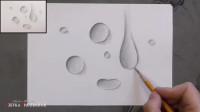 小哥教你用铅笔画水滴,超写实逼真的画法
