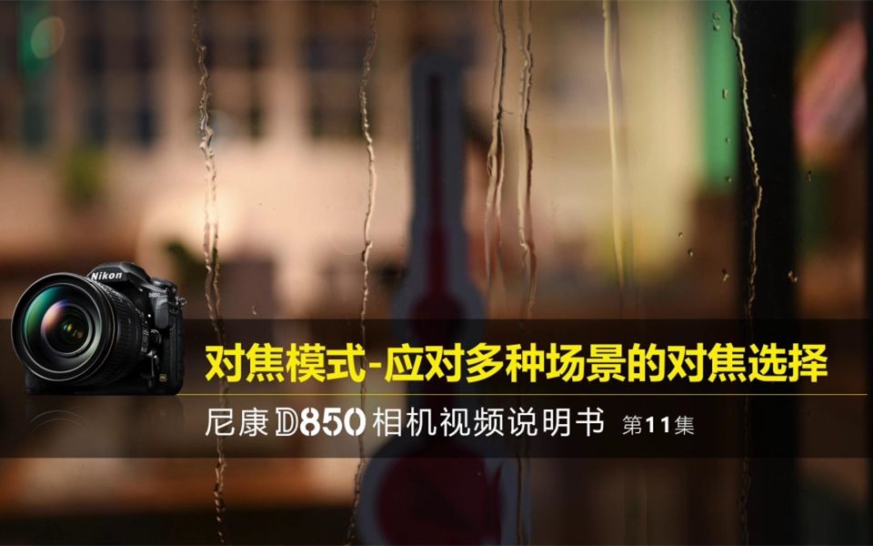 D850说明书第11集-对焦设置