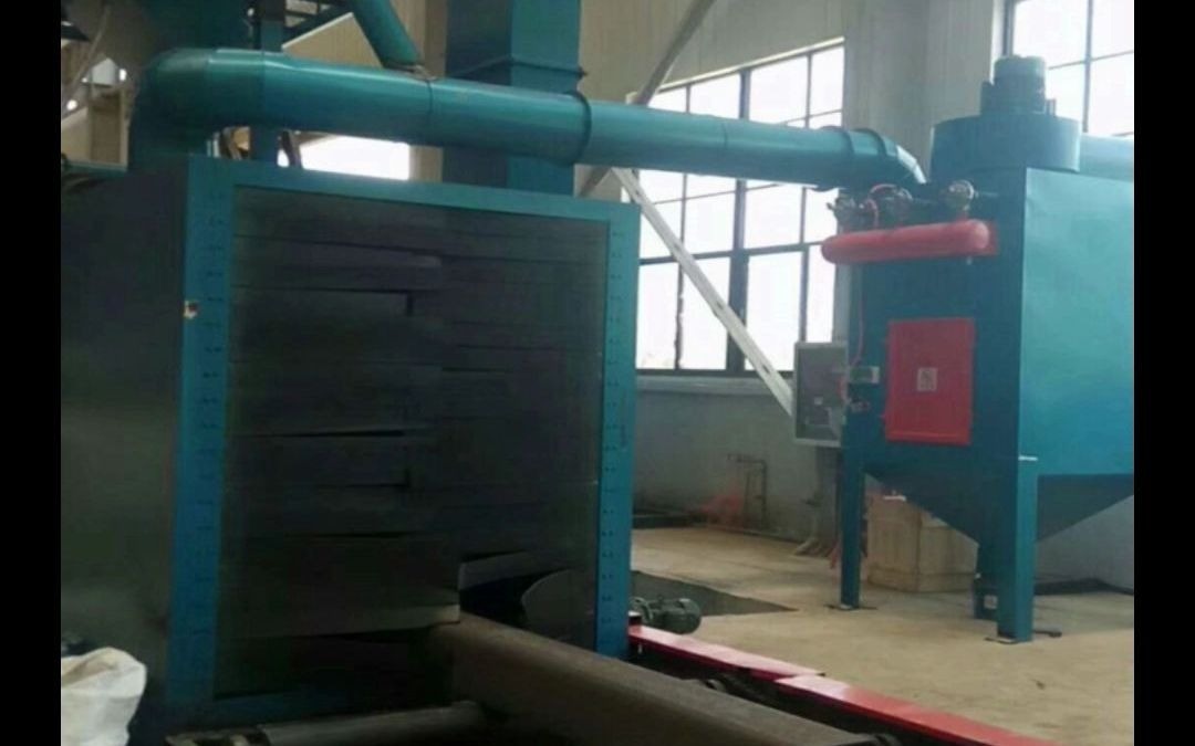 浙江杭州12抛头钢结构h型钢通过式抛丸机 ---盐城佰润厂家定制