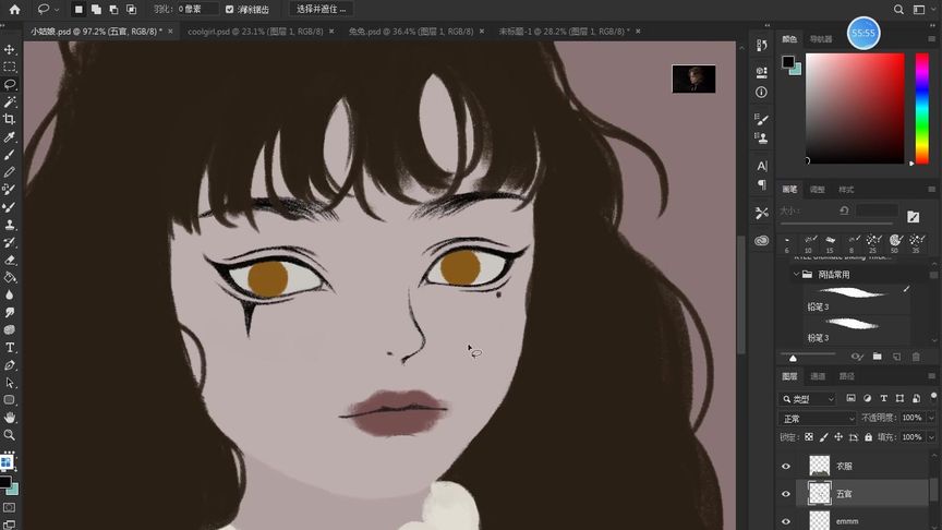 ps插画,如何把照片画成一幅插画,绘制过程分享