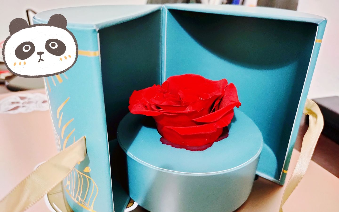 开箱一个OPPO积分抽中的永生花