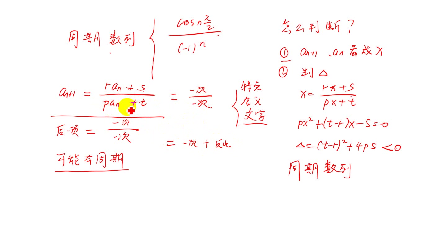 【题型】【周期数列的一种】【分式线性递归数列-什么时候具有周期...