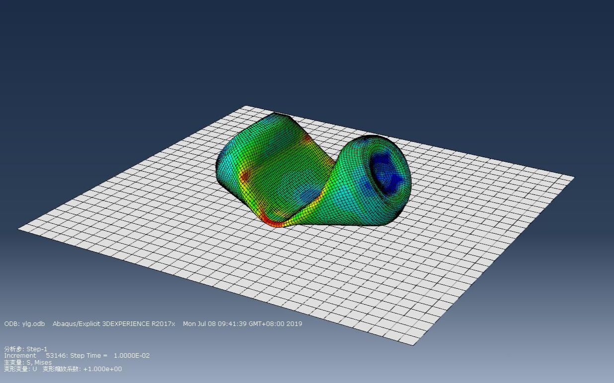 Abaqus压易拉罐模拟分析