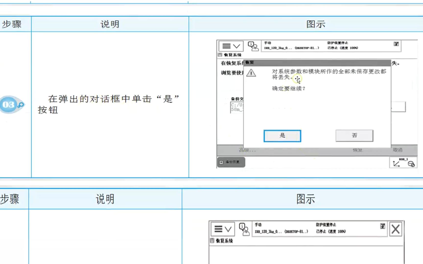ABB机器人现场编程速成(6-12 恢复工业机器人数据)