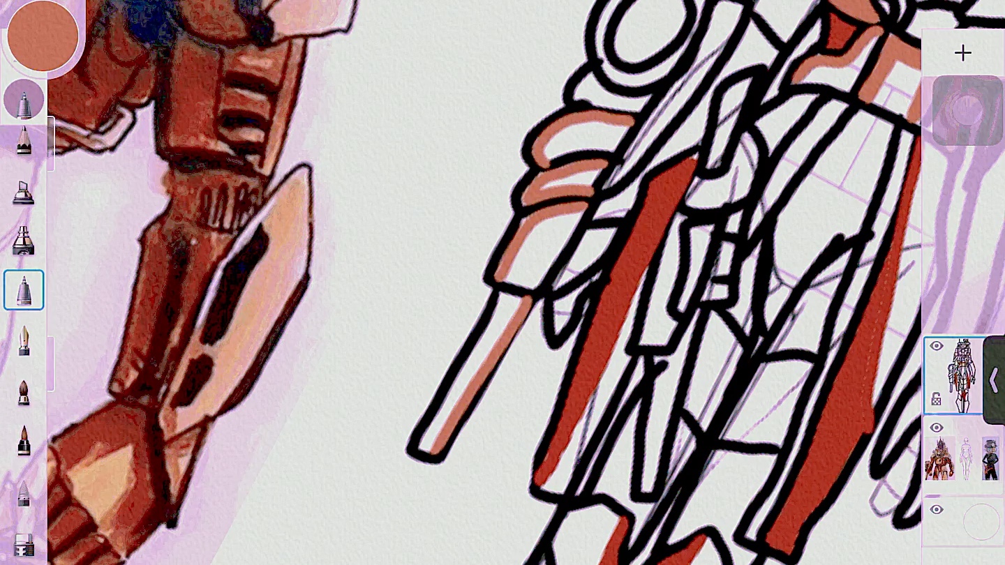 【监控人绘画】女性泰坦时钟人