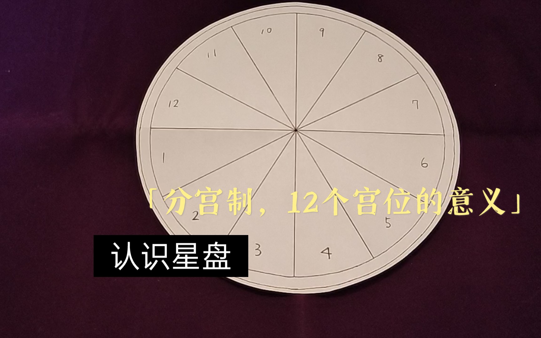 《分享》认识星盘,12个宫位是什么