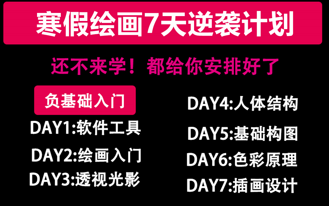 【二次元绘画教程】这套零基础板绘教程送给萌新小白,从软件的使用-...