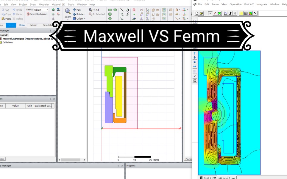 电磁铁/电磁阀的磁力仿真到底准不准?Maxwell VS Femm