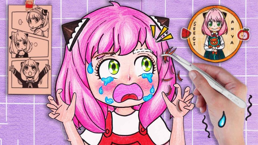 趣味定格动画:小美用冰淇淋弄造型,太搞笑了