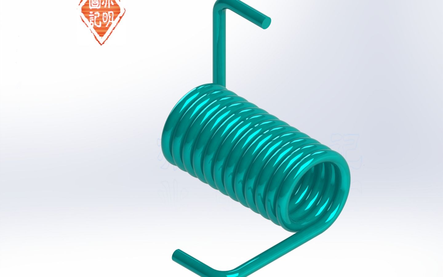 亦明3D:SolidWorks建模,扭转弹簧,使用组合曲线作为扫描路径
