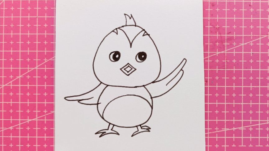 萌鸡小队简笔画的画法,你看看这是谁