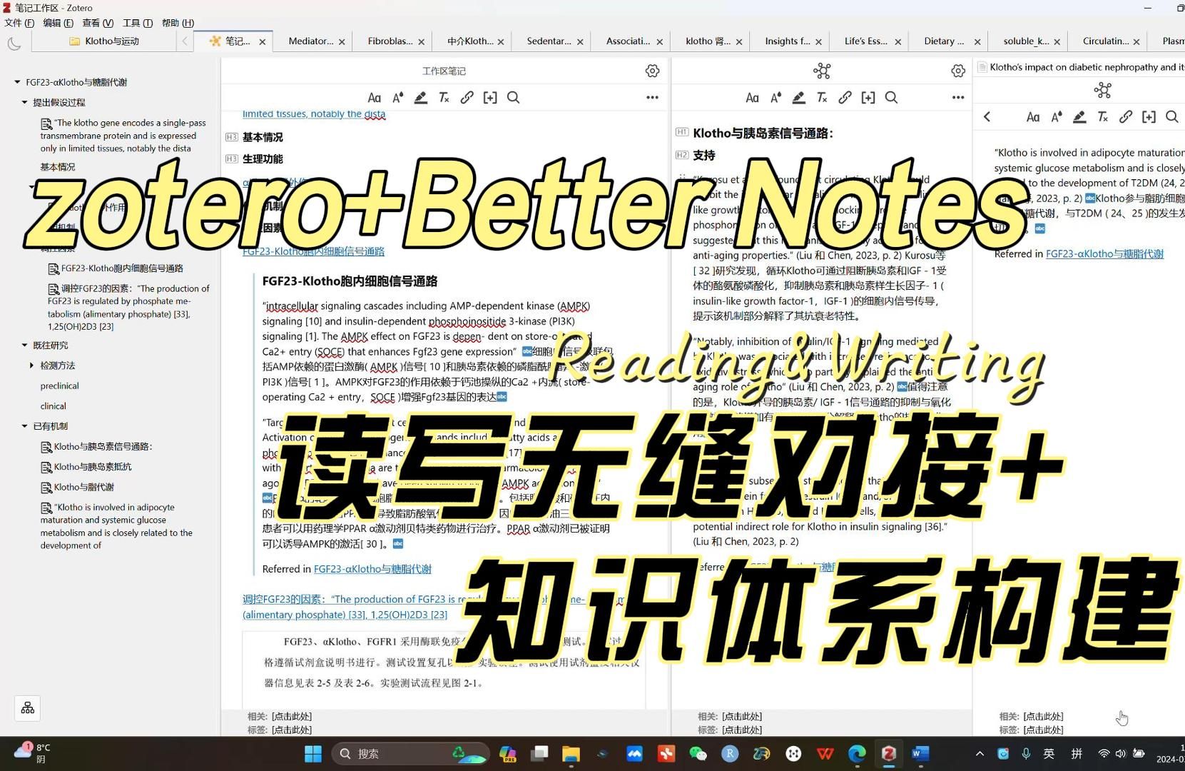 zotero使用指北系列(一):zotero+Better Notes实现读写无缝对接及知识...