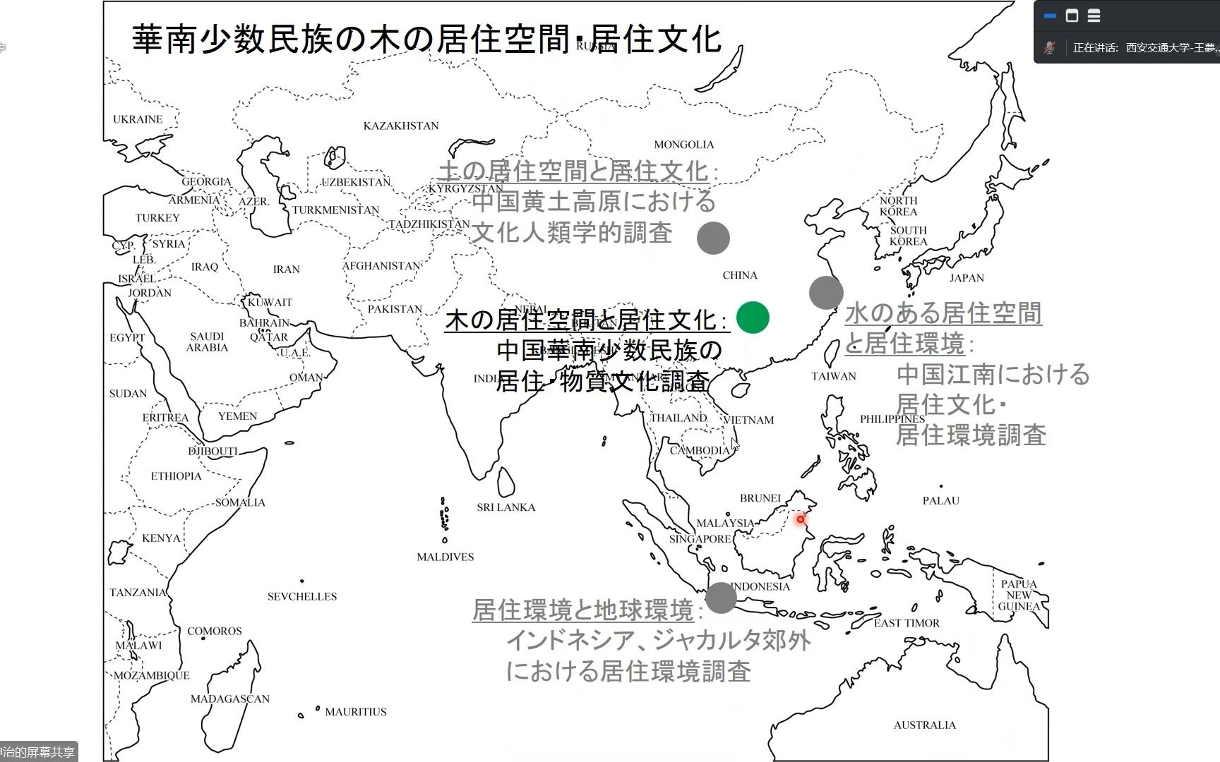 建筑与田野调查:过去·现在·未来 中日讲座