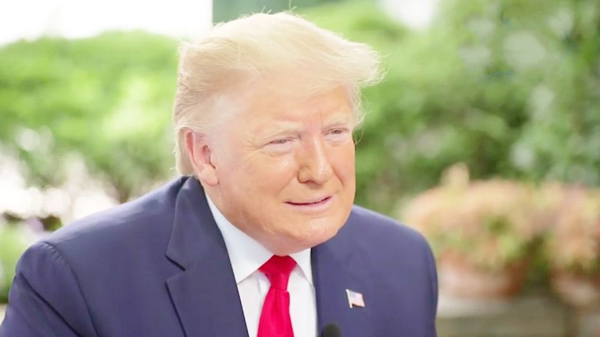 刚刚!得知可能输掉2020美国总统大选 特朗普自信表态 主持人笑了