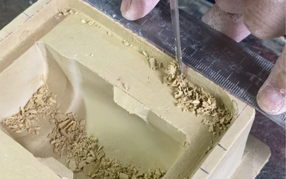 手工制作石膏吸塑模具过程,包装盒设计装两个药瓶