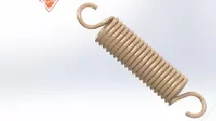 亦明图记:SolidWorks建模,拉簧,钩子与螺旋部分的连接处怎么绘制