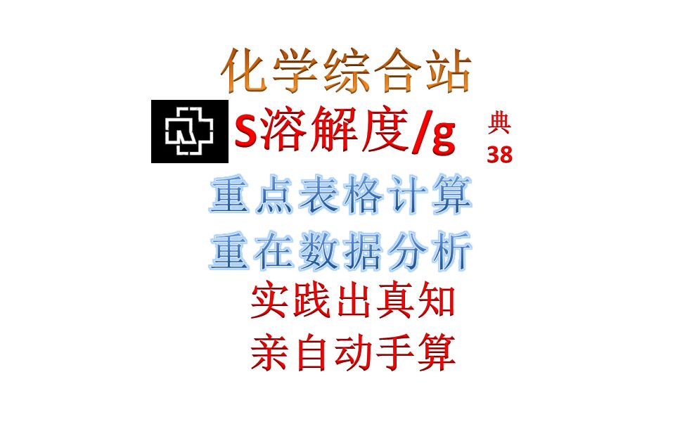 【初三化学】首次表格计算题 典38 亲自动手算 实践出真知