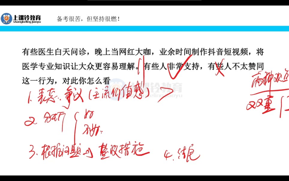 医疗事业编结构化面试答题解析