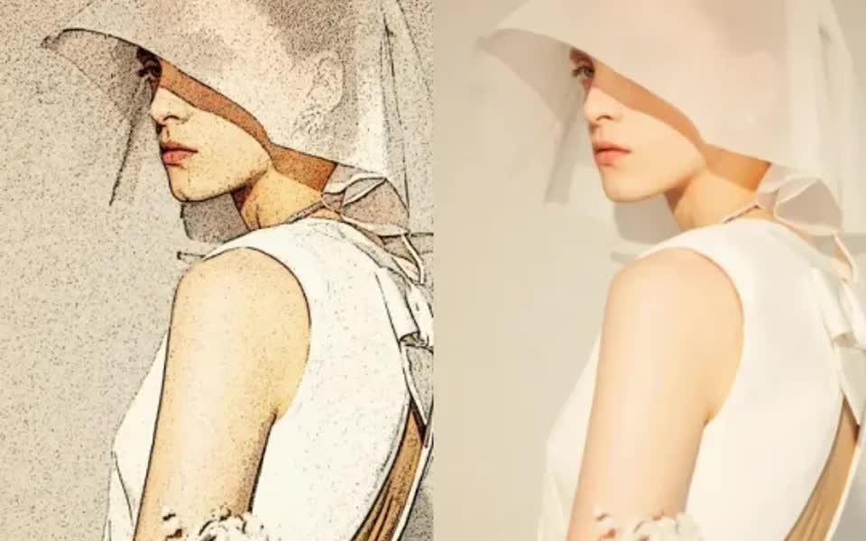 PS教程ߒ�‍♂️将照片P成漫画效果