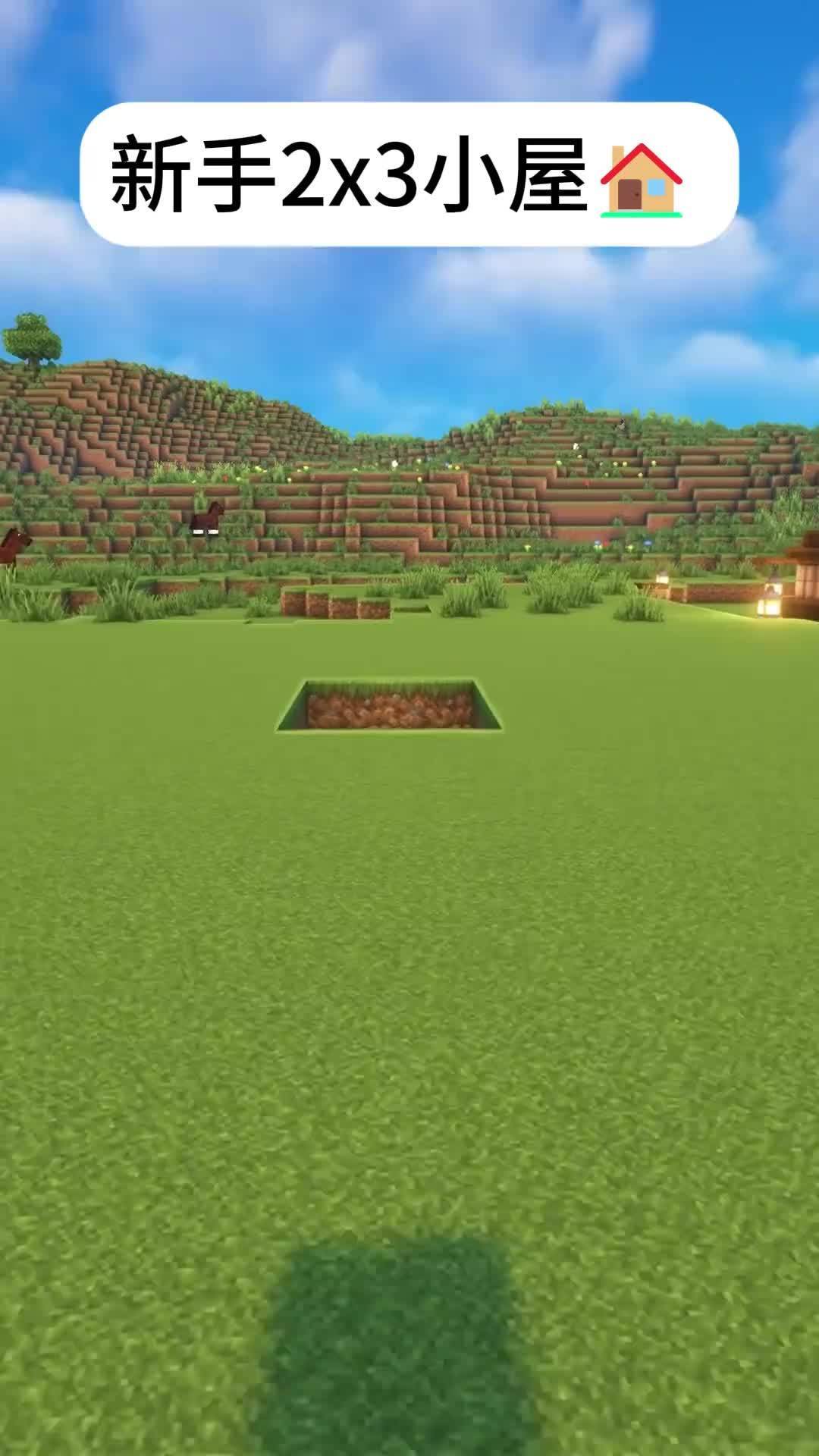 我的世界新手2X3小屋