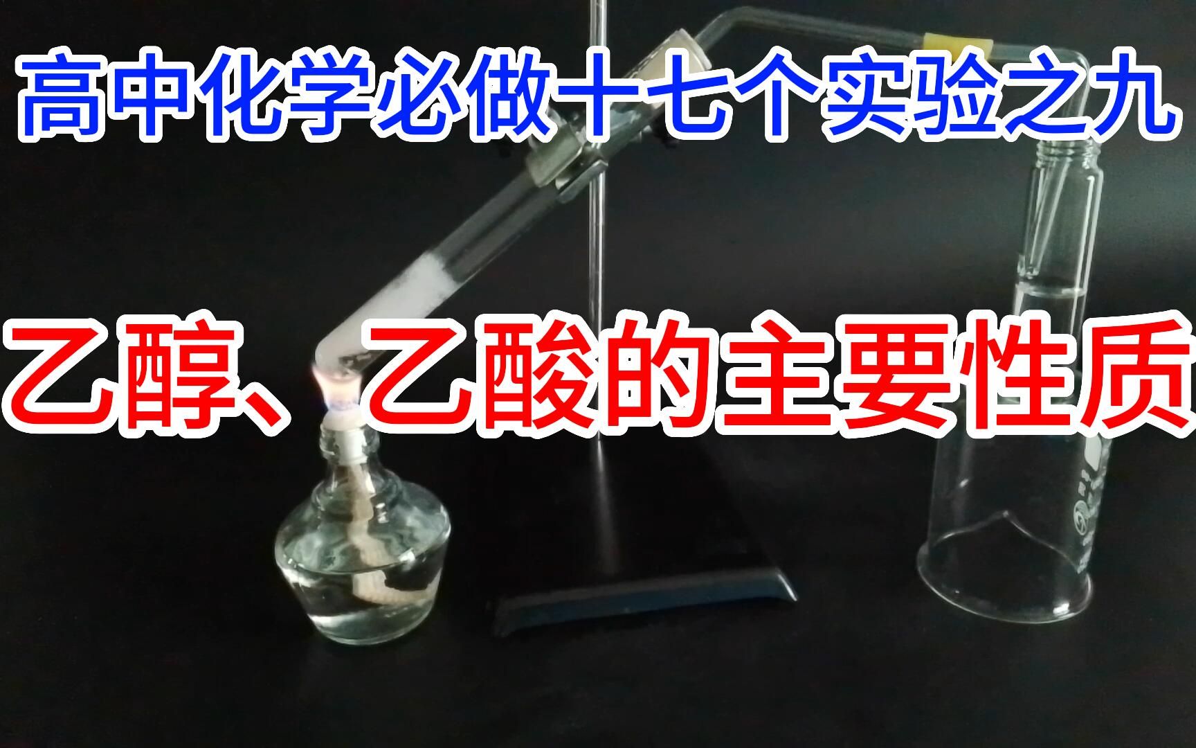 高中化学必做十七个实验之九——乙醇、乙酸的主要性质