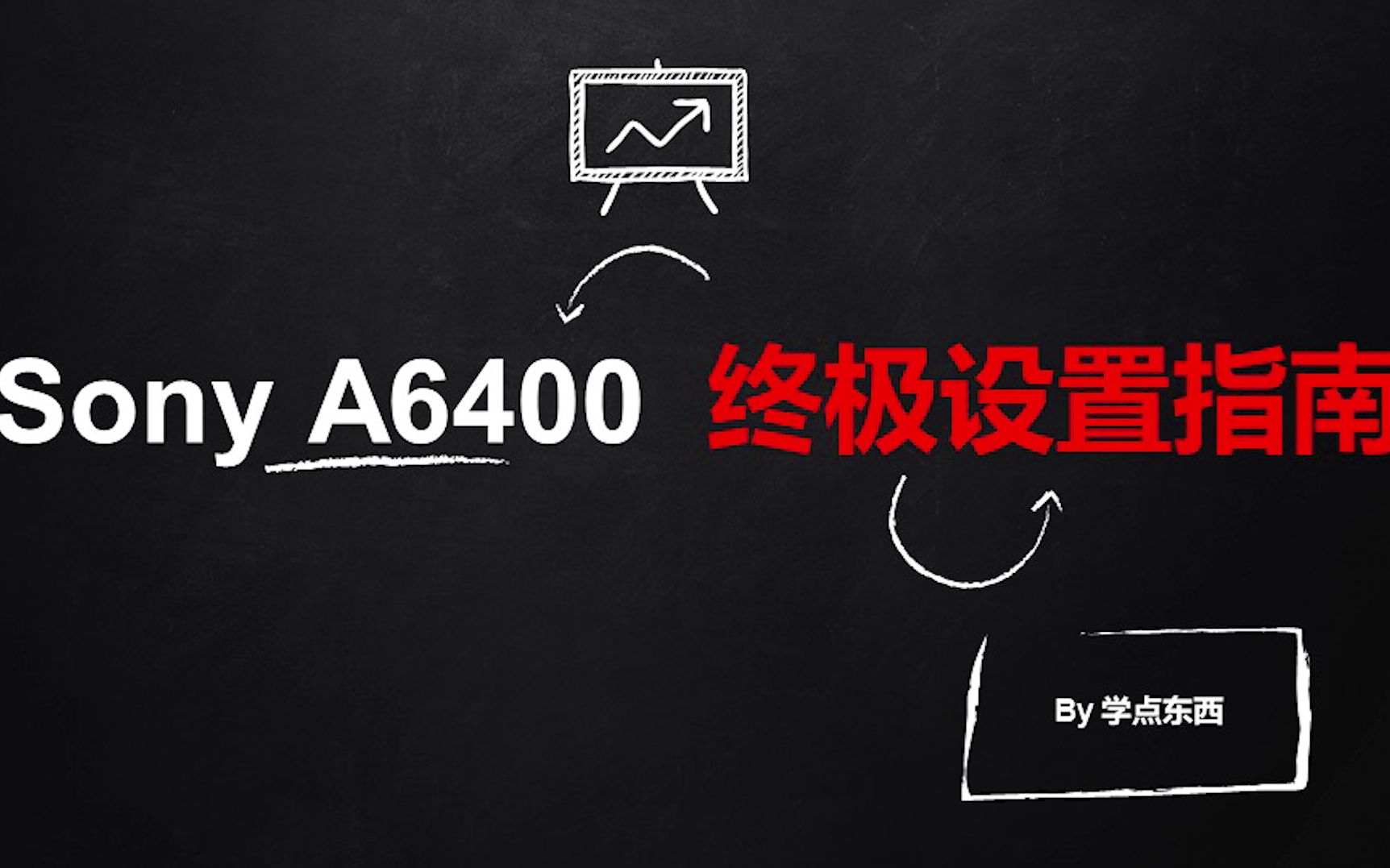 索尼A6400相机菜单设置终极指南&常用快捷键设置适合照片视频拍摄...