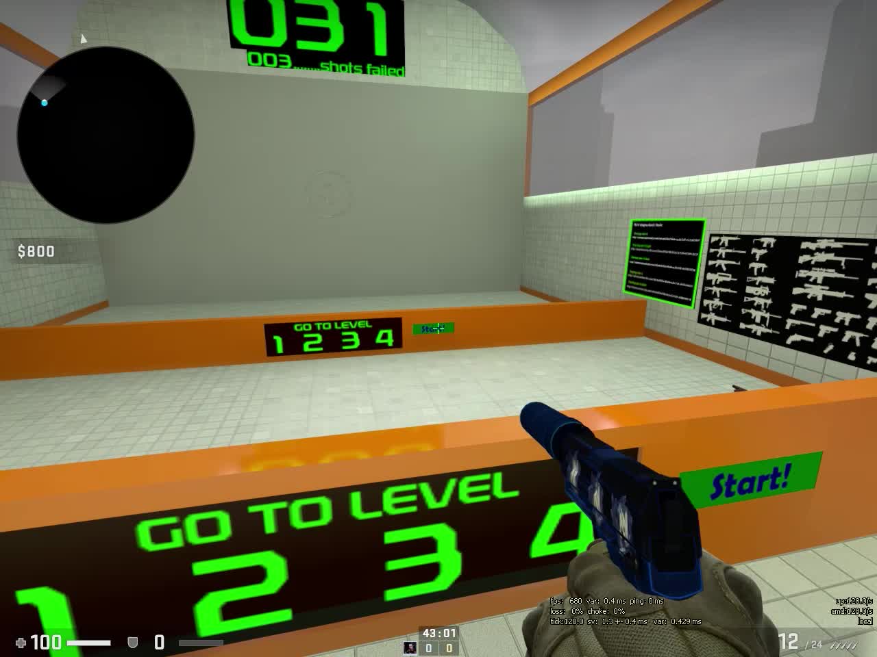 CSGO打点练习日常