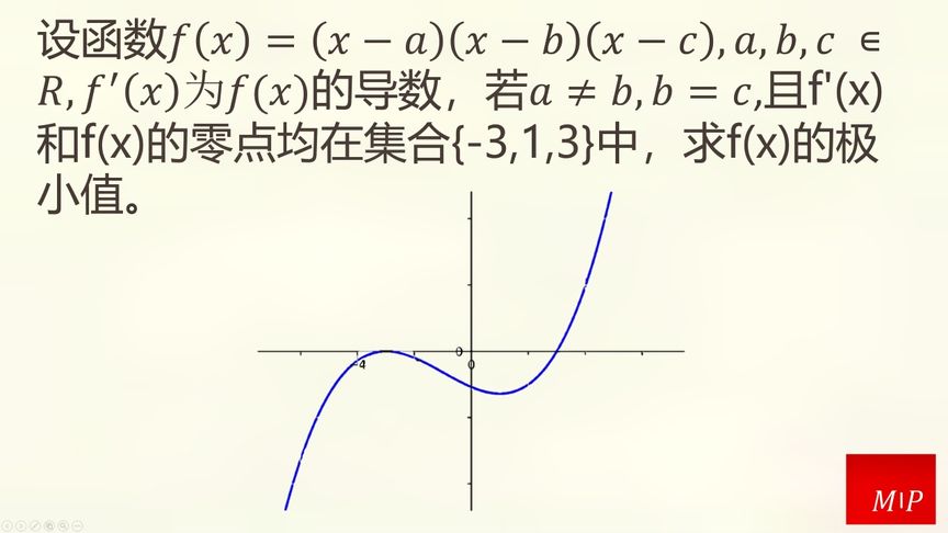 数学题 第22讲 一个很好的函数极值问题
