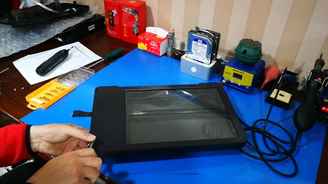惠普126a一体机拆解更换扫描头以及排线步骤