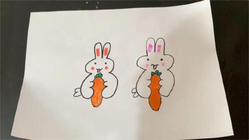 特别简单的兔子画法,用几个数字3就能画出来