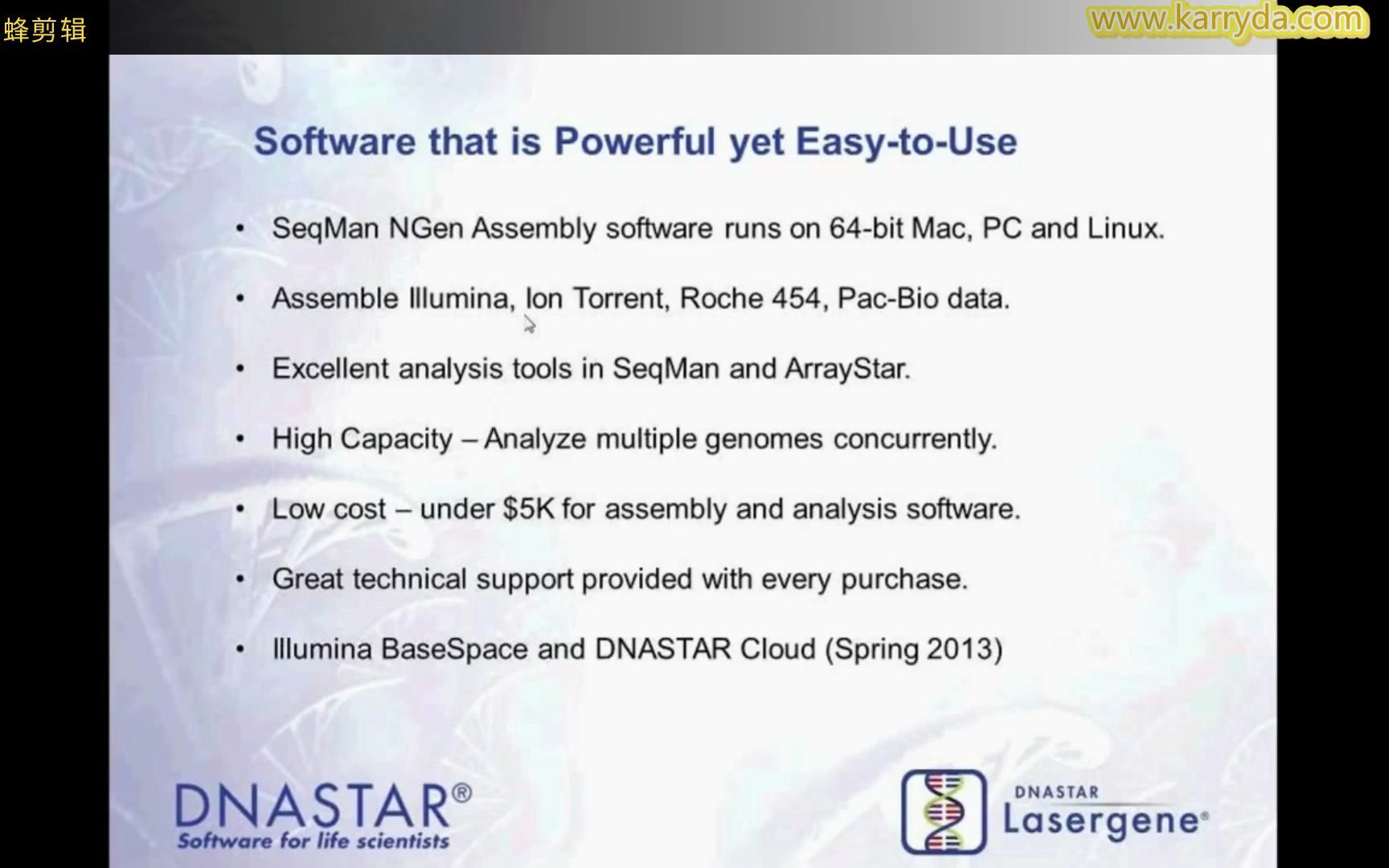 DNASTAR - Assembling and Analyzing Illumina Data in Lasergene ...