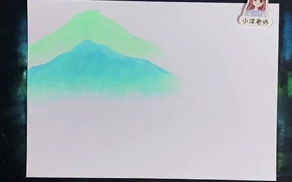 【绘画】油画棒画水墨风景画,原来这么简单!端午节来画一幅吧!