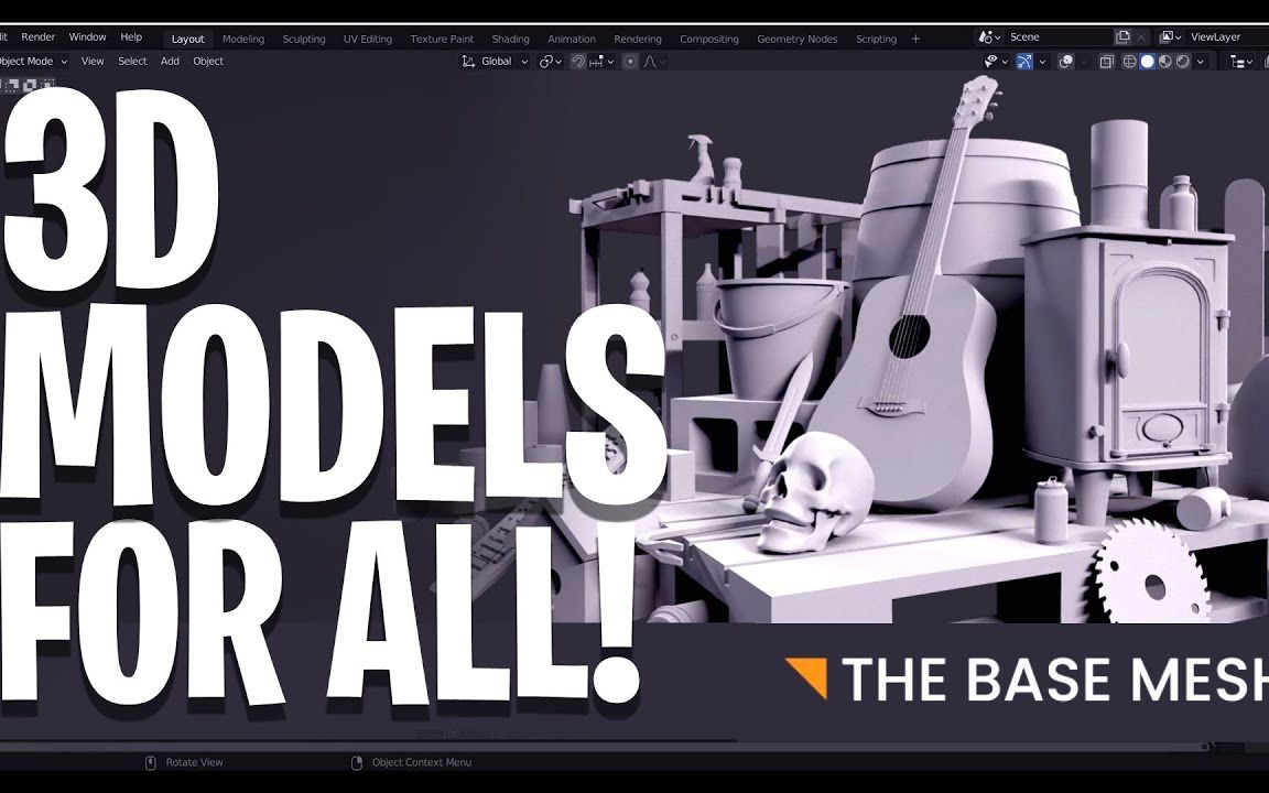 适合所有人的海量免费 3D 模型!ߘ