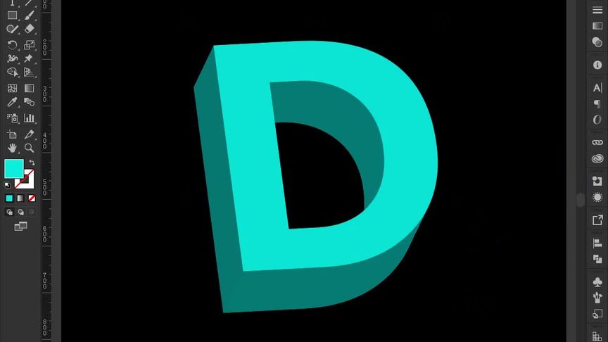 AI软件制作3D特效字体设计教程