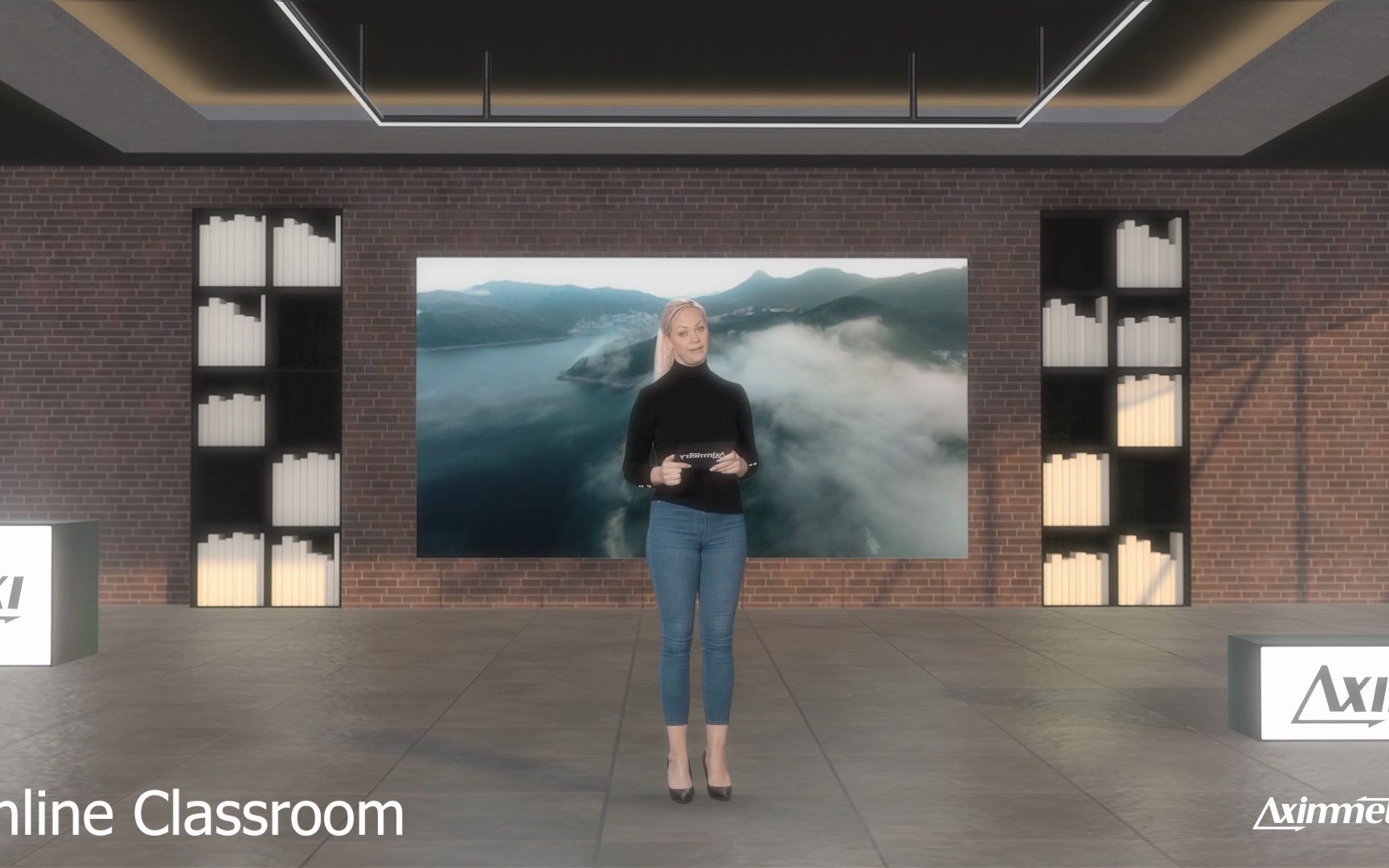 ...CLASSROOM SCENE/线上教室背景 | Aximmetry原生引擎使用