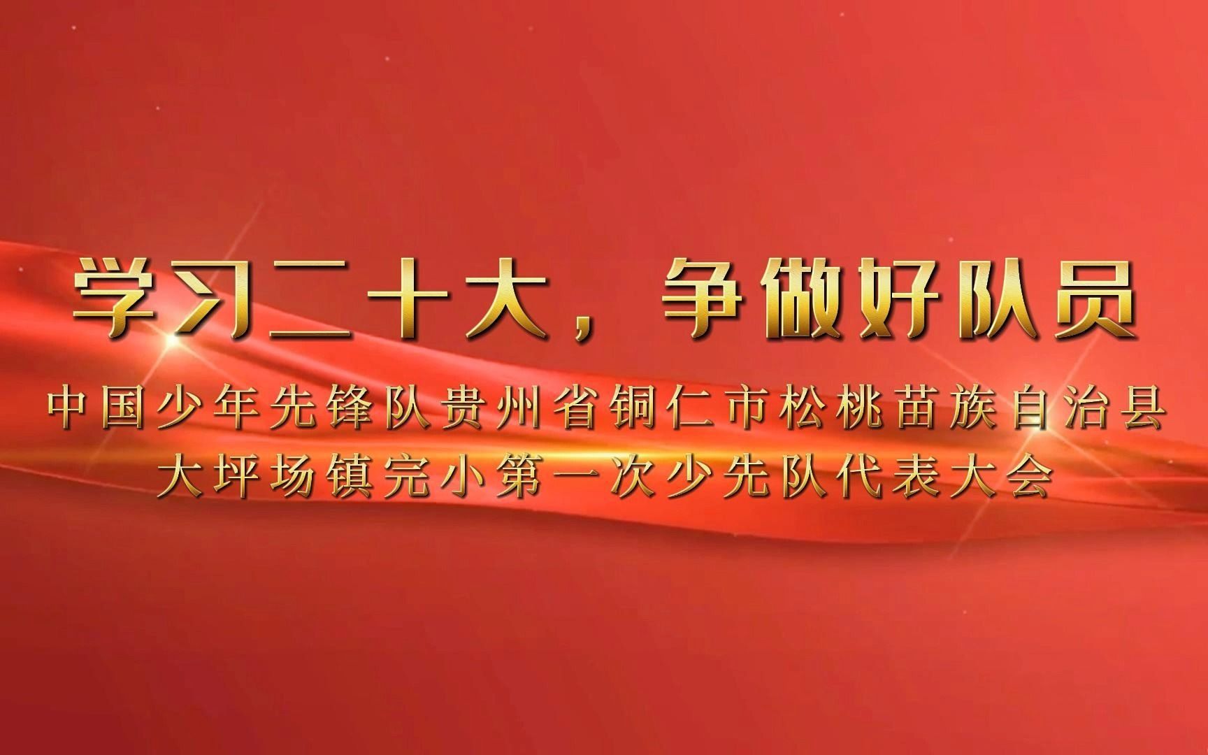 【学习二十大,争做好队员】大坪场镇完小第一次少代会即将召开