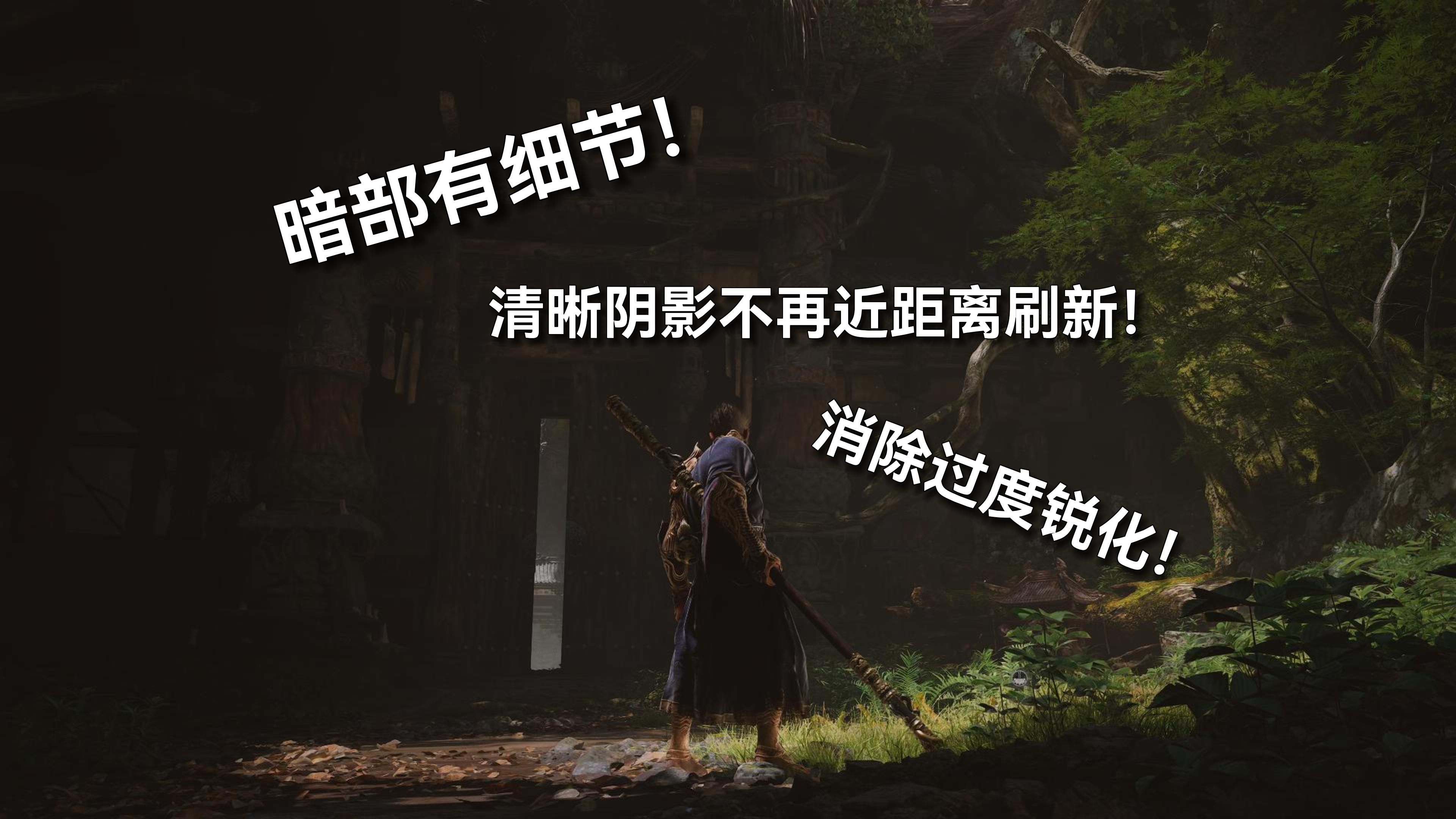 【黑神话悟空画质增强】暗部有细节!消除过度锐化!清晰阴影消除闪烁!...