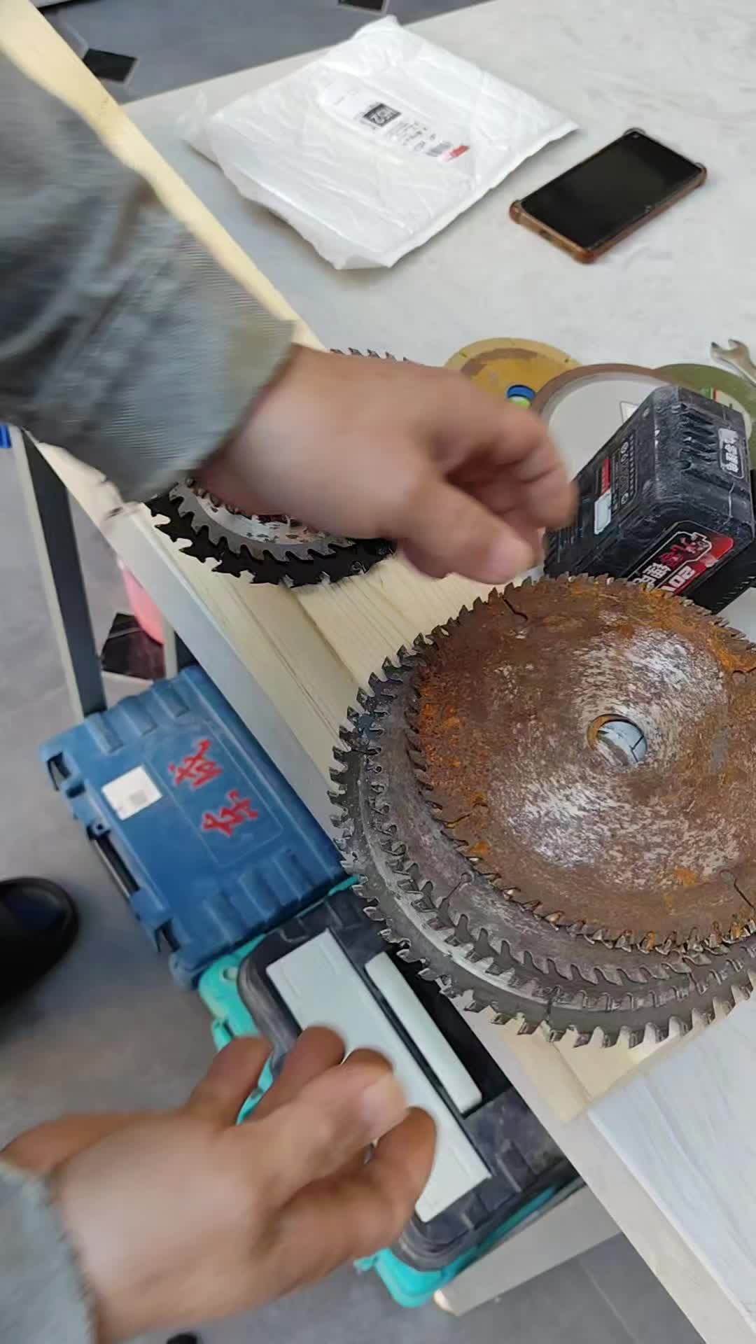 金刚石砂轮磨片单斜边斜口硬质合金钨钢刀头磨锯齿锯片螺旋刀#高...