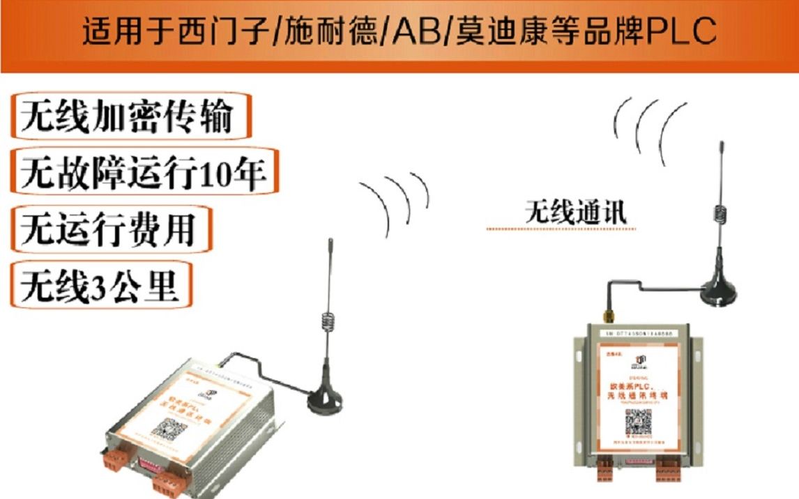 组态王与2台S7-1200 PLC通讯所用的PLC无线通讯模块