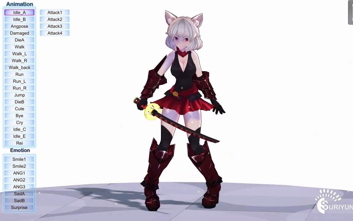 【U3D模型分享】Unity 模型 KIRO和HOSHI 附带动画动作