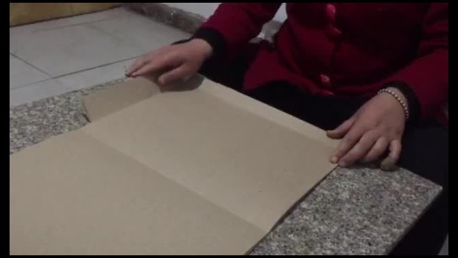 农村家庭手工活,档案袋的加工制作
